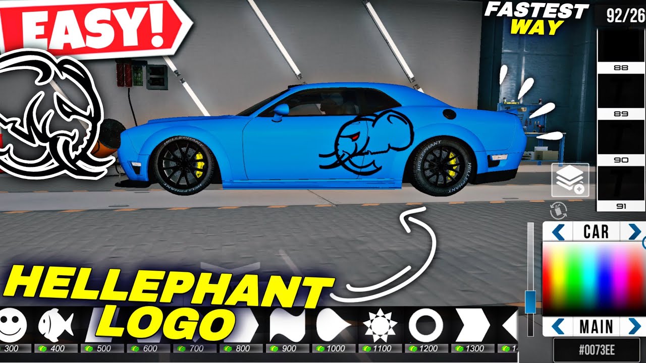 Hellephant Logo TUTORIAL On Car Parking Multiplayer! EASY - YouTube