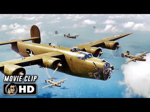 US Bombardier Vs Japanese Aircraft - Dogfight Scene | UNBROKEN (2014) Movie CLIP HD
