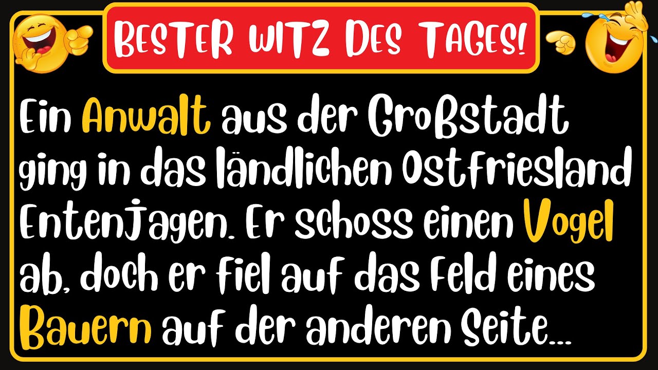 🤣 BESTER WITZ DES TAGES! - Ein Anwalt aus der Großstadt ging in das ...