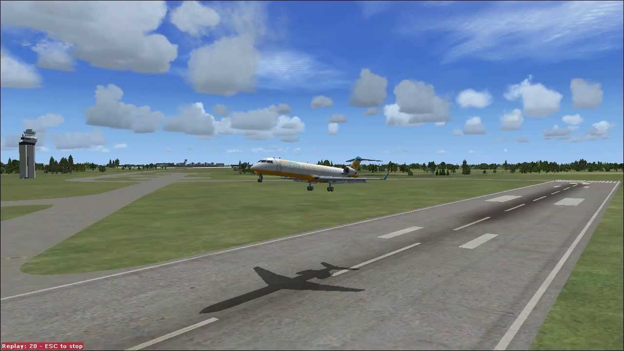[FSX] Bombardier CRJ700 Orbit Airlines Landing - YouTube