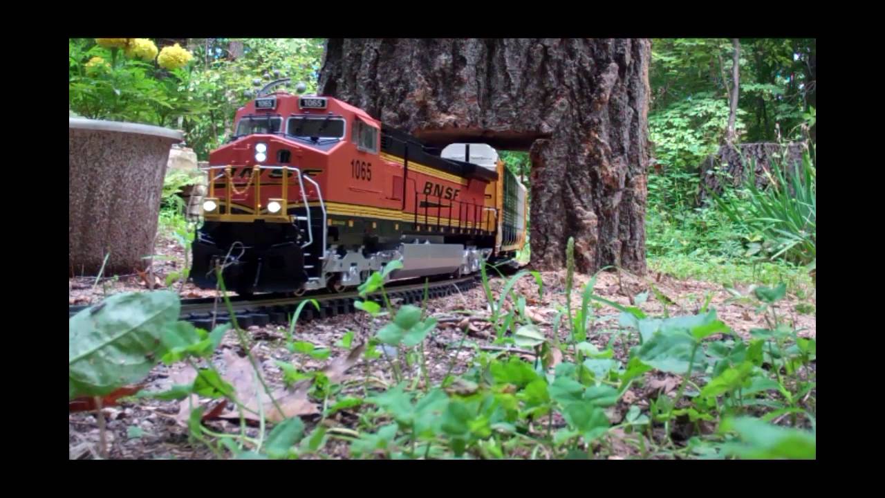 Tree Stump Tunnels on My Garden Railroad! - YouTube