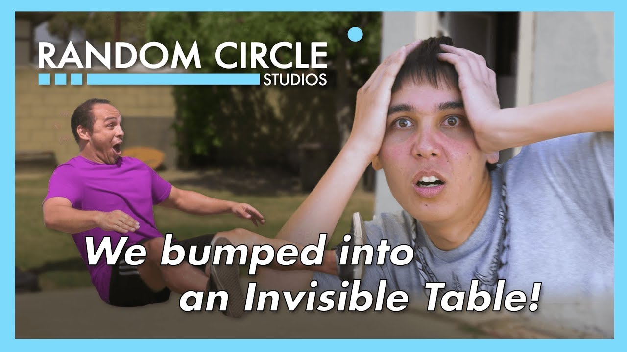 We bumped into an Invisible Table! - YouTube