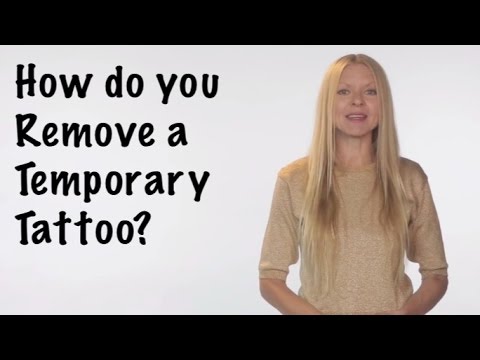How do you remove a temporary tattoo