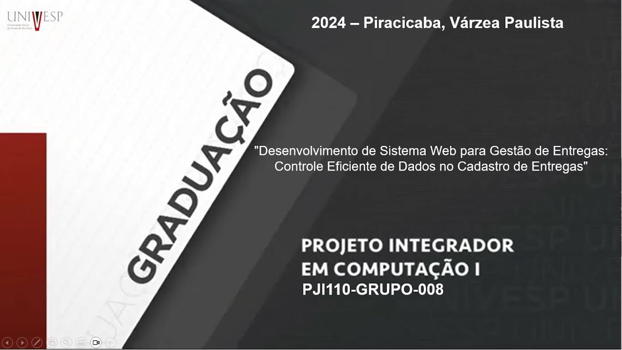 Projeto Integrador I - PJI110-Grupo008 - 2024 - YouTube