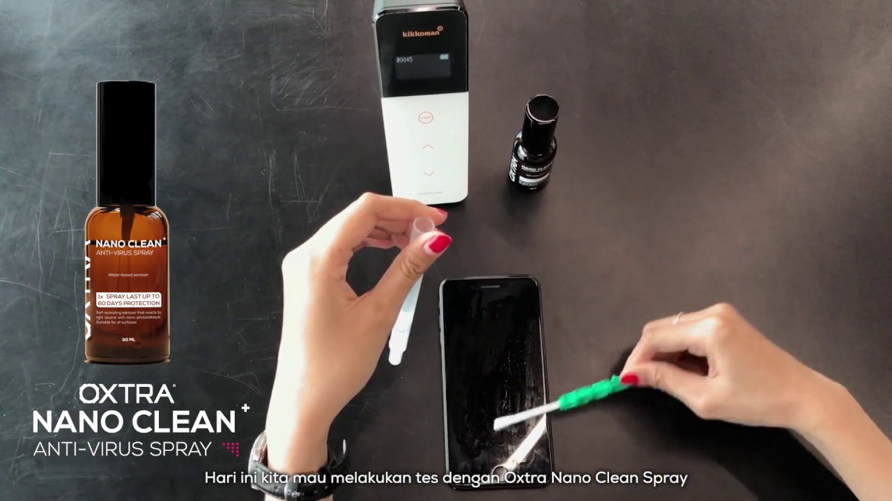 Tes Bakteri Oxtra Nano Clean Spray - YouTube