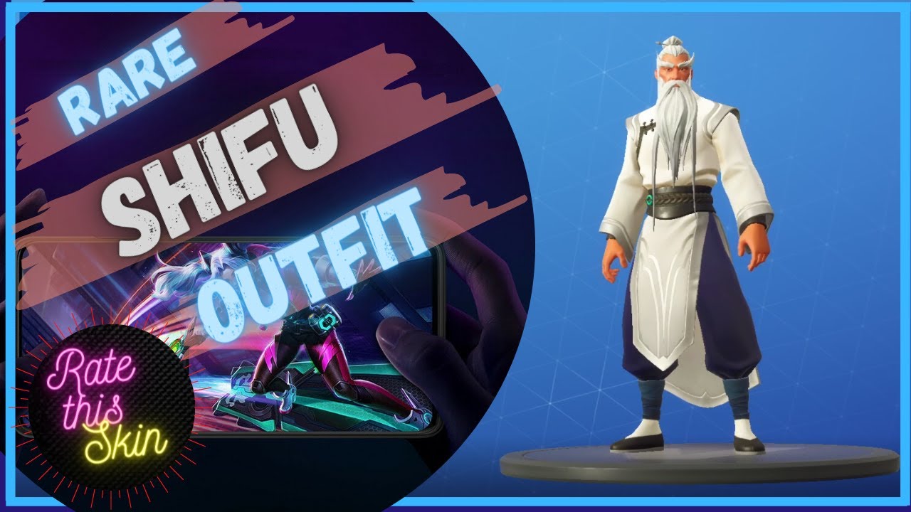 Shifu Skin [Rare] Outfit Fortnite - YouTube