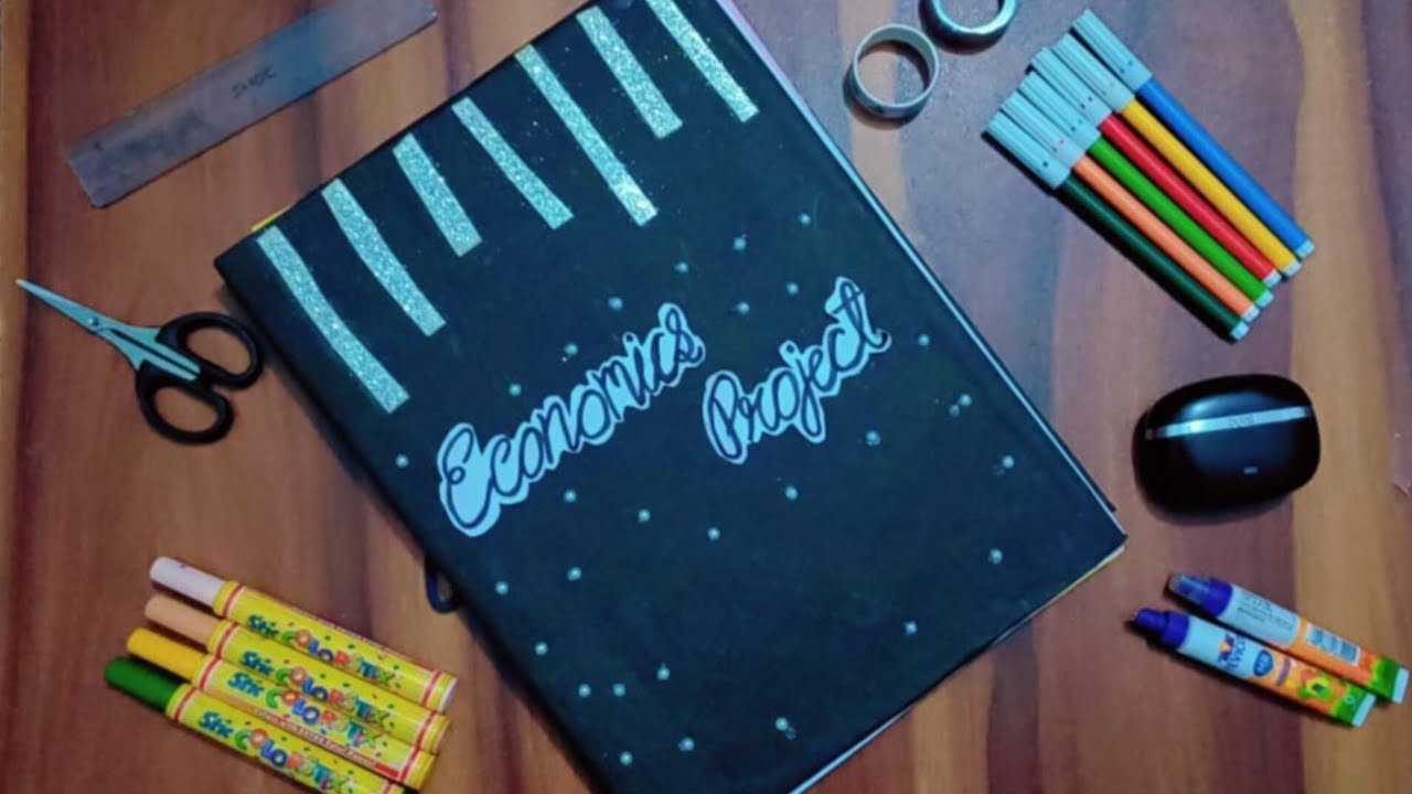 How to make cover page for project file/ very very easy cover page ...