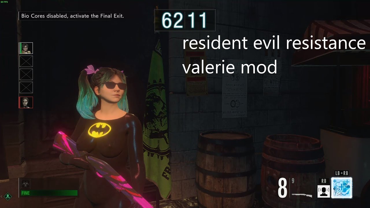 Resident Evil Resistance: Valerie Batgirl Outfit Mod, Valerie Gameplay ...