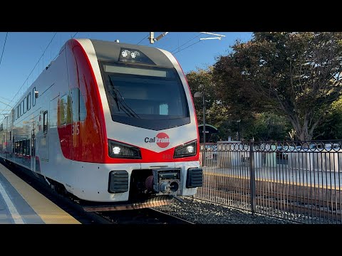 Caltrain Stadler KISS EMU 315 & 316 in Express Service 523 Mountain View to 22nd Street