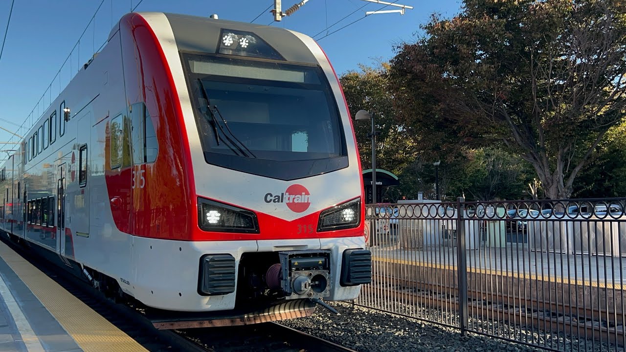 Caltrain Stadler KISS EMU 315 & 316 in Express Service 523 Mountain ...