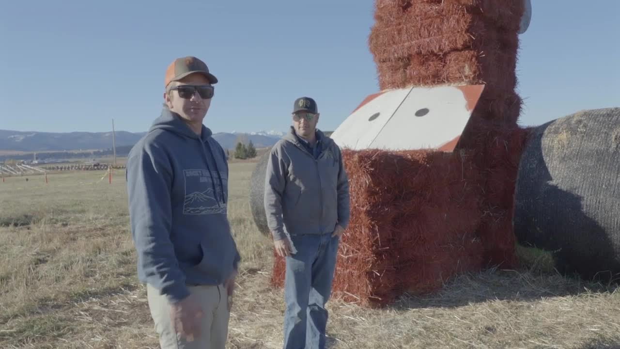 Real-life Cars movie scene made from HAY BALES in Bozeman - YouTube