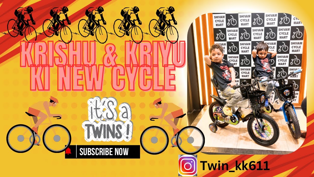 Twins ki new cycle full ready for first ride - YouTube