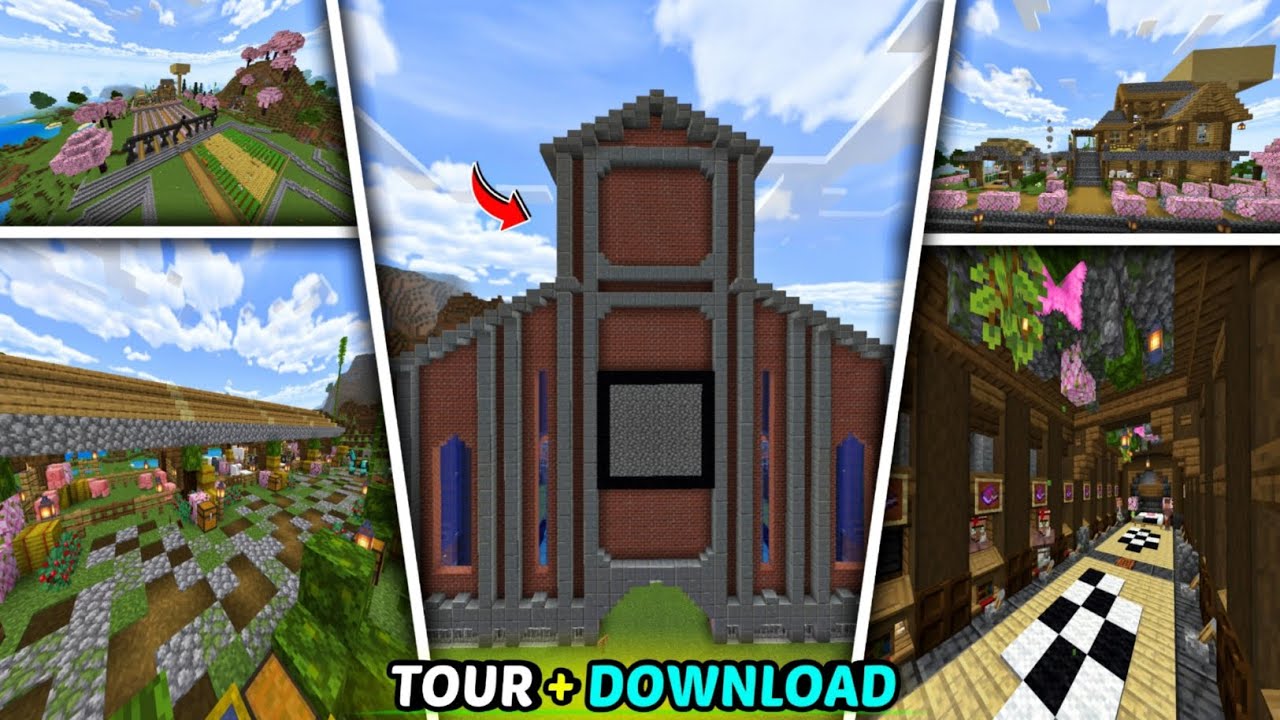 🤯 Download My PE World || Best Minecraft Pe Survival World 1.20 ...