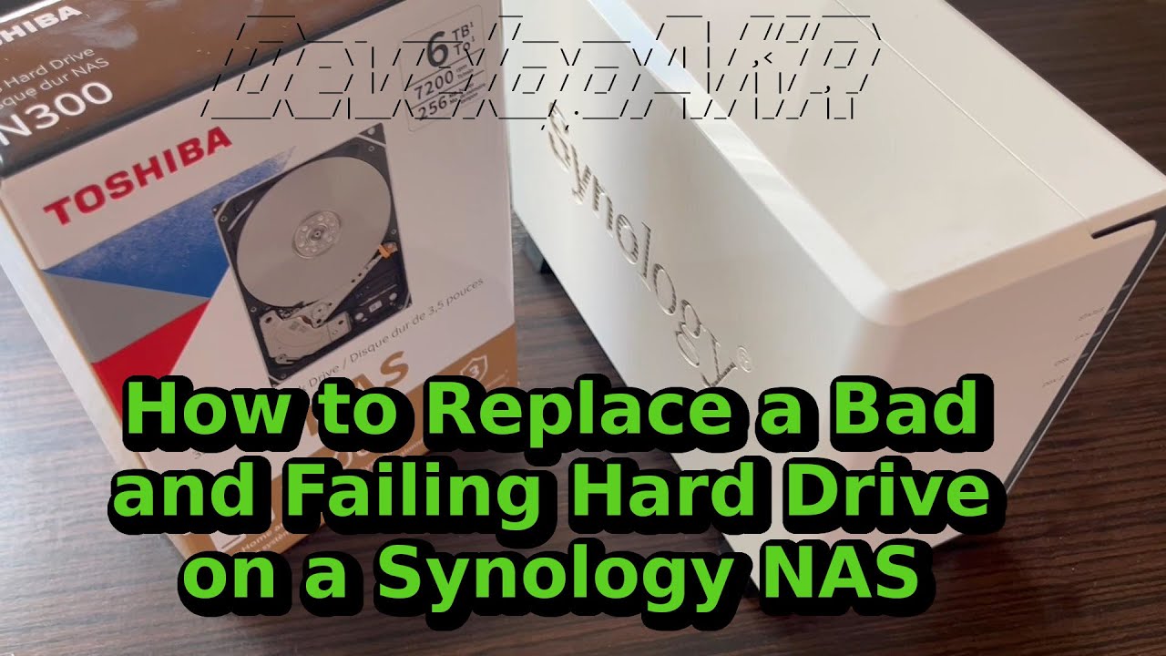 How to Replace a Bad and Failing Hard Drive on a Synology NAS - YouTube