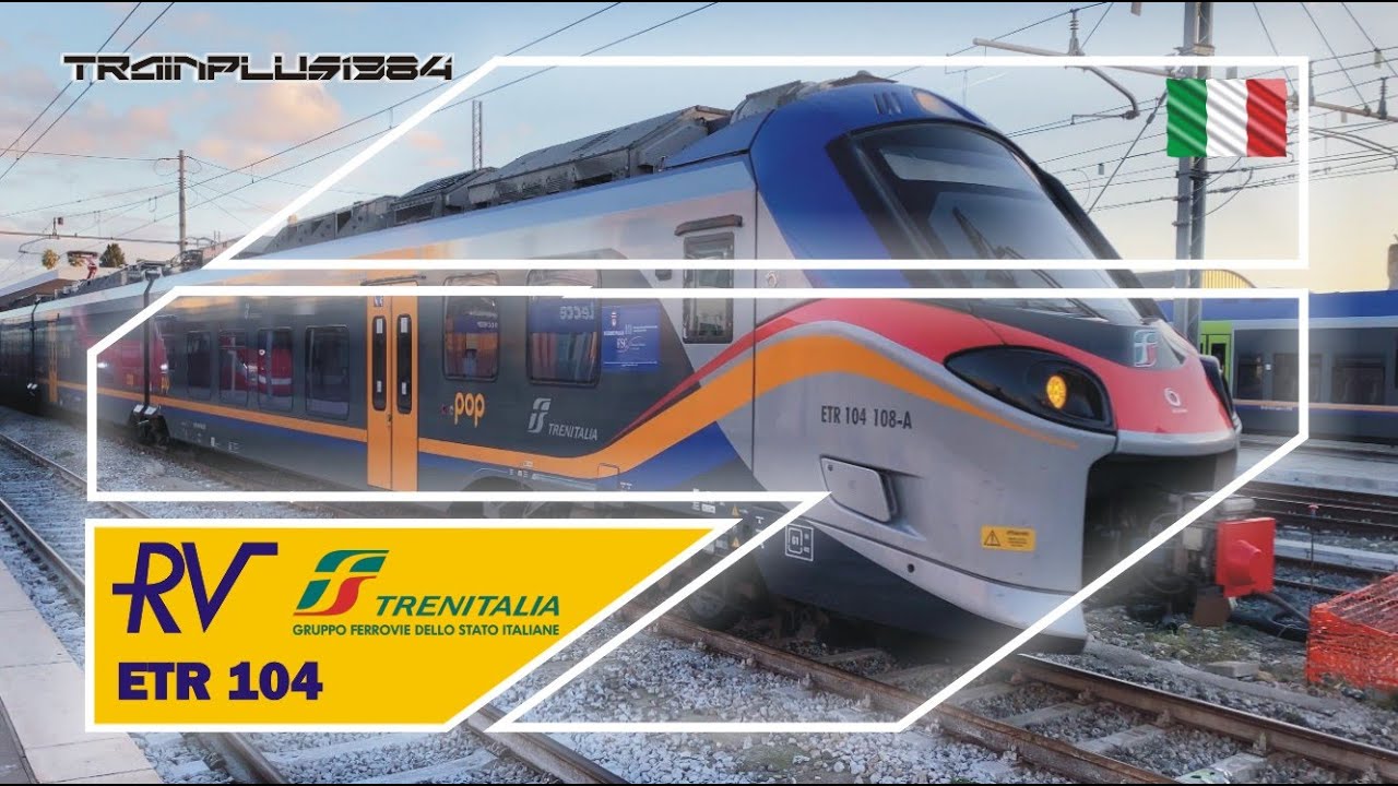 Treno ETR 104 POP in partenza dalla stazione di Lecce - YouTube