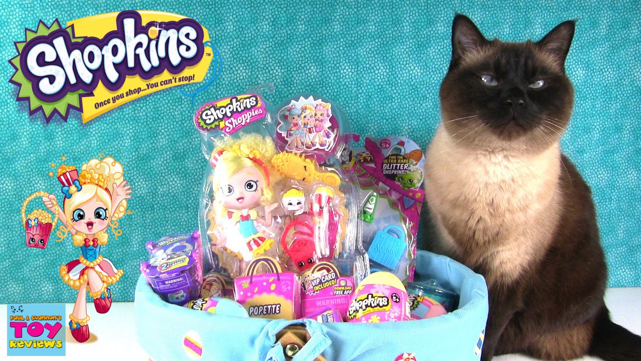 Shopkins Surprise Easter Basket Opening Shoppies Season 1 Egg ...