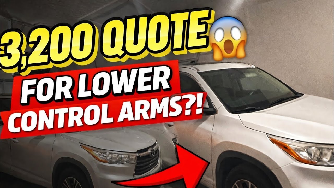 How to: 2014-2019 Toyota Highlander Front Lower Control Arms ...