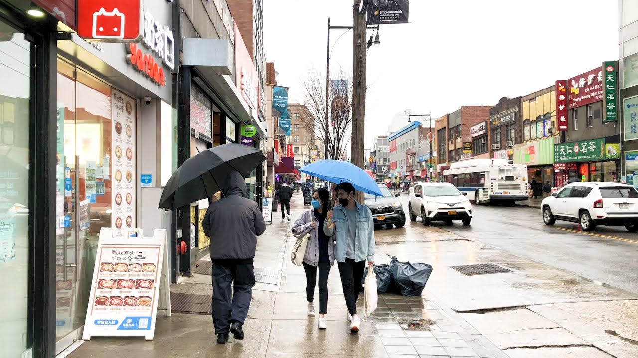 Rain Walk in FLUSHING, Queens New York City in 2021【4K】 - YouTube