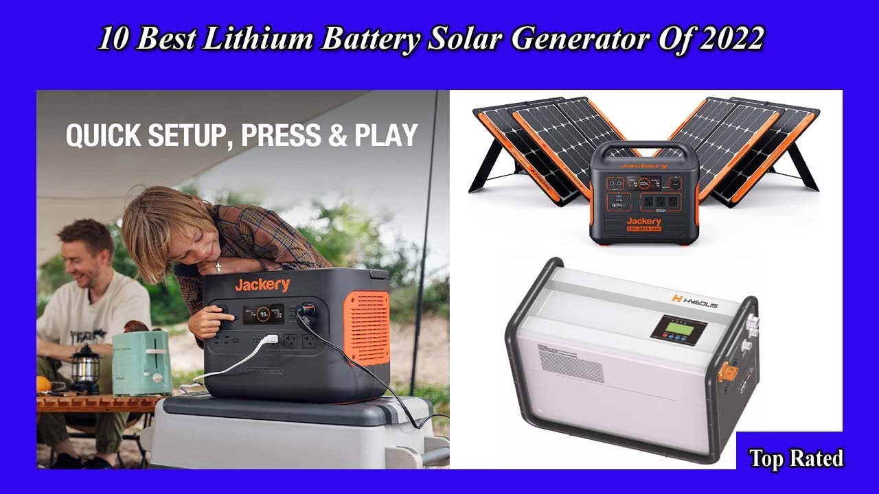 10 Best Lithium Battery Solar Generator Of 2022 - YouTube