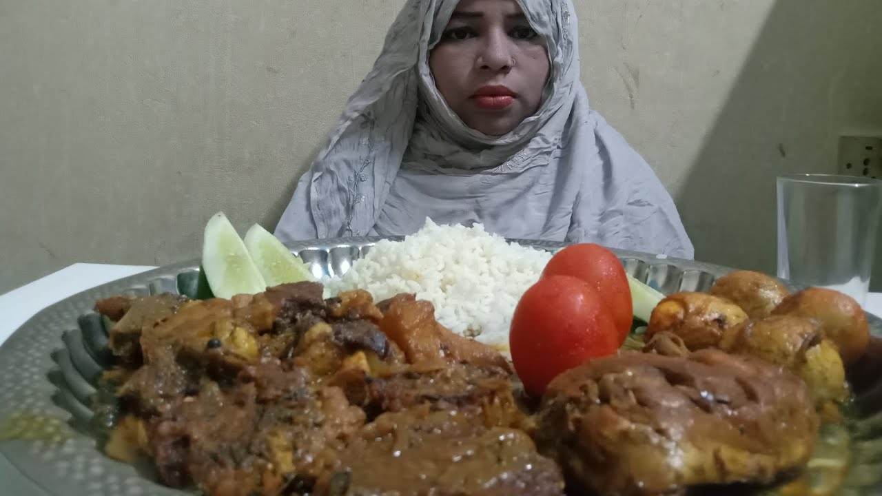 Rice with meat curry🍖, Chicken spicy roast 🍗, Egg curry🥚, Chicken tikka ...
