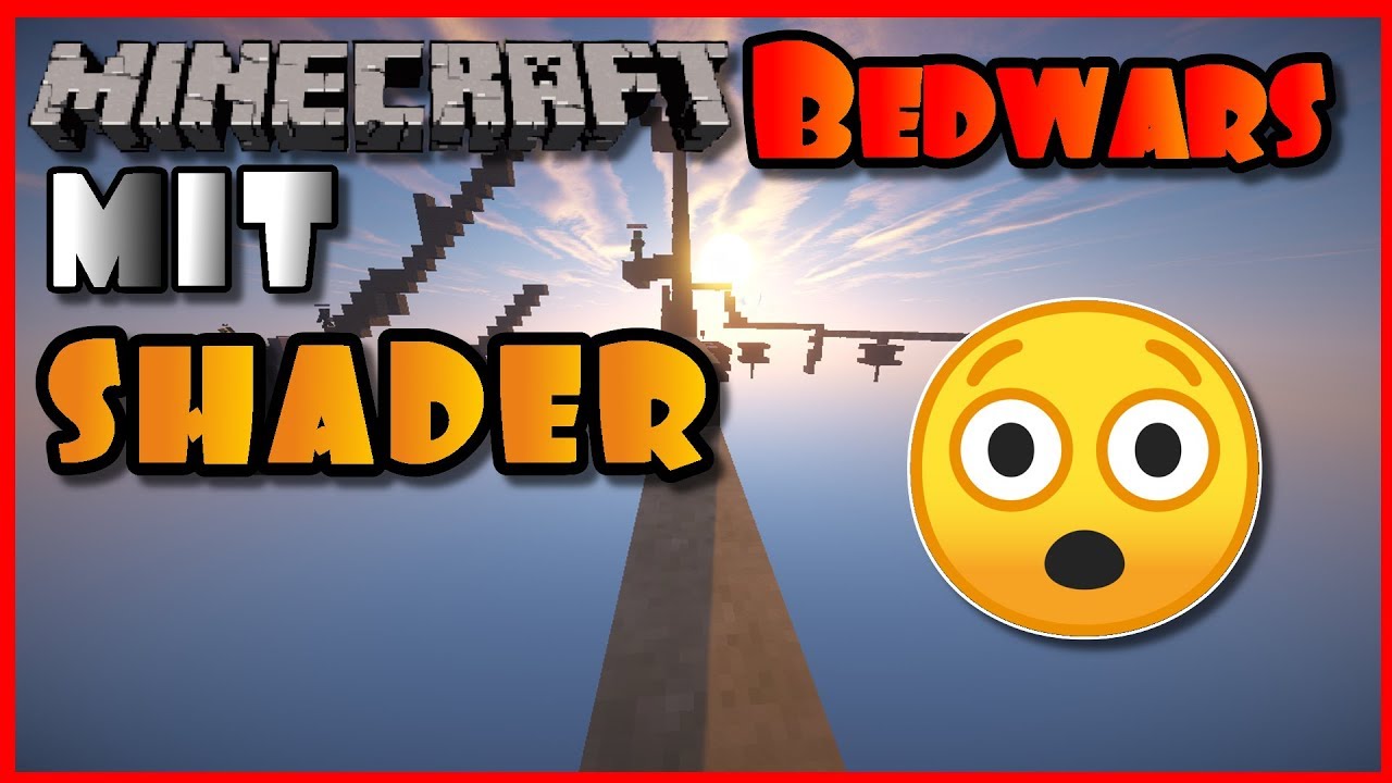 BEDWARS MIT SHADER 🤫!!😱 ☆Minecraft Bedwars☆ - YouTube