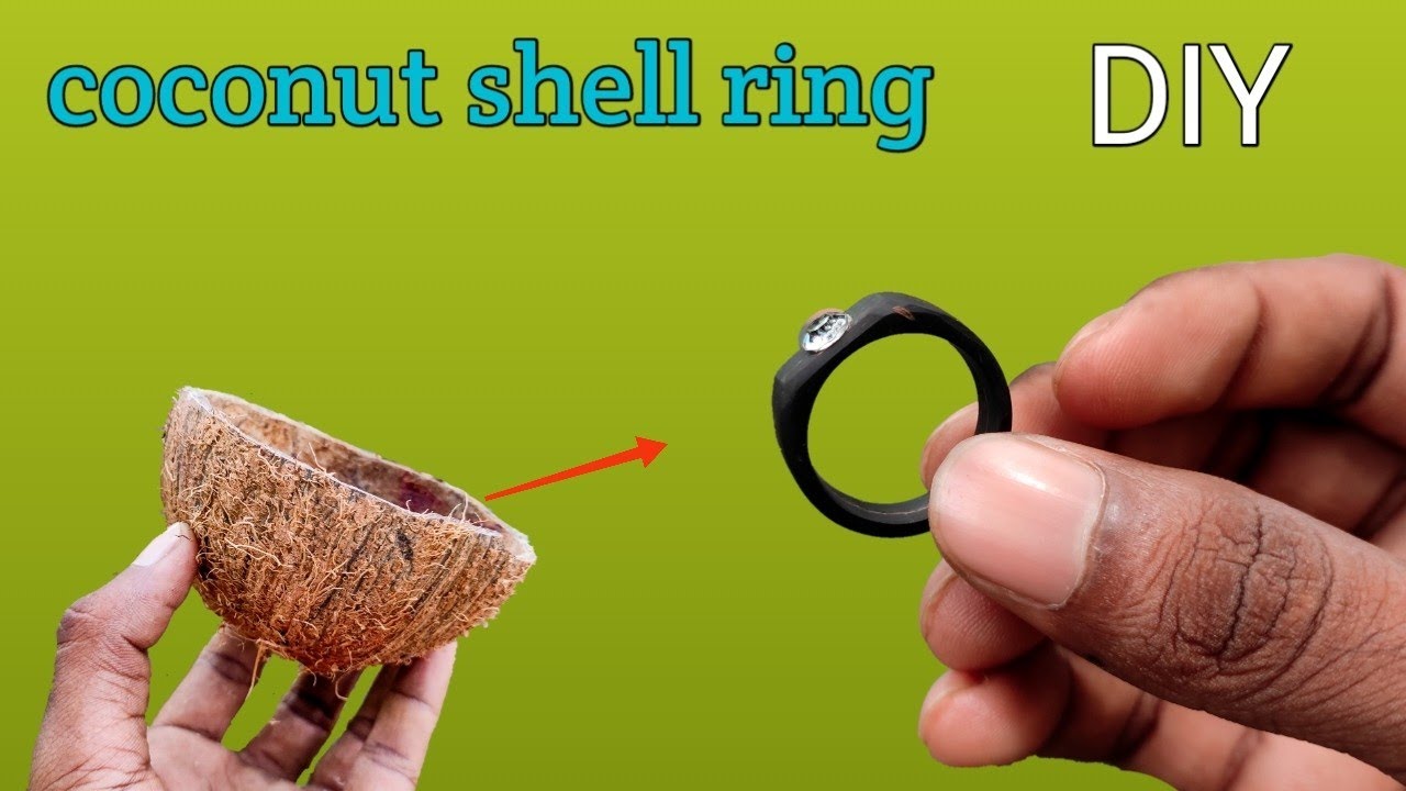 I TURN 1 COCONUT SHELL into a DIAMOND RING - YouTube
