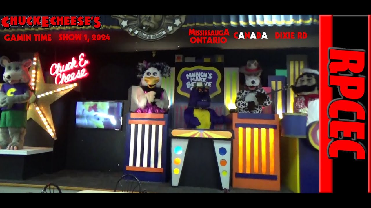 Chuck E Cheese Gamin Time Mississauga On Dixie Rd Show 1 2024