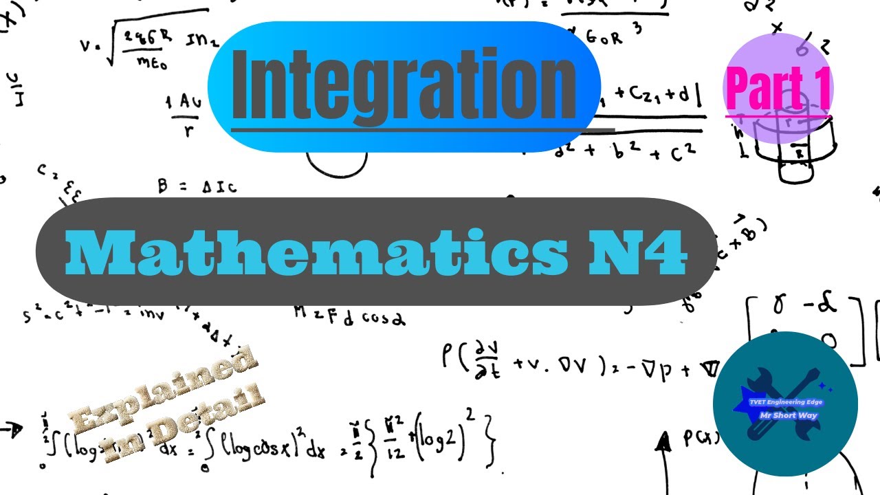 Mathematics N4 Integration Introduction Part 1 - YouTube