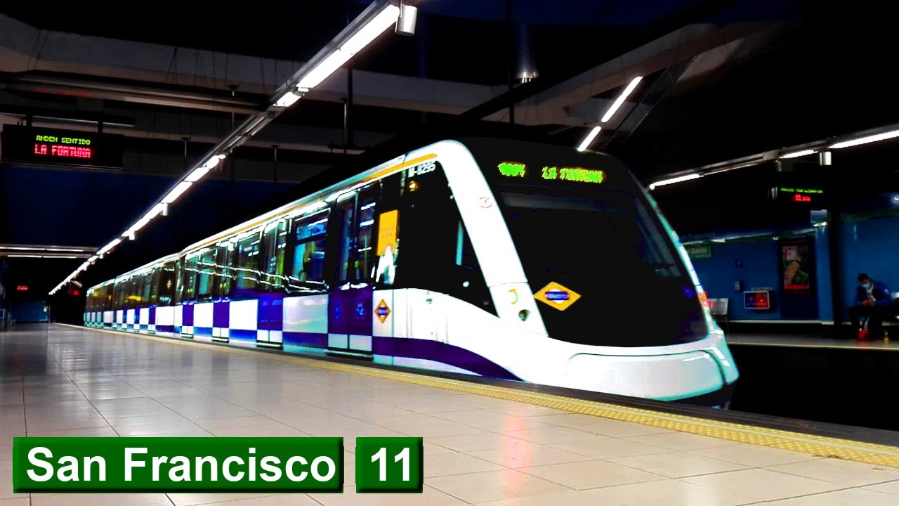 San Francisco L11 : Metro de Madrid ( Serie 8000 ) - YouTube