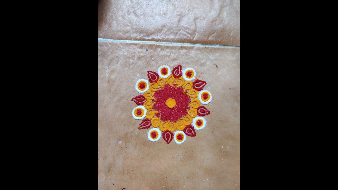 Discover the magic of this 5-minute rangoli design! 🌼 - YouTube