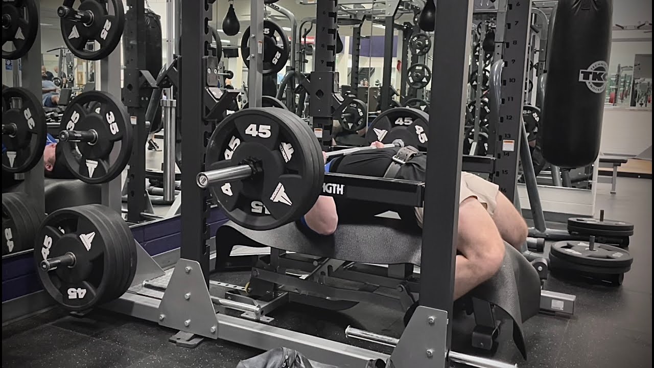 Maximum Effort Upper - Wide Grip Pin Bench Press: 275, 315, 335 ...