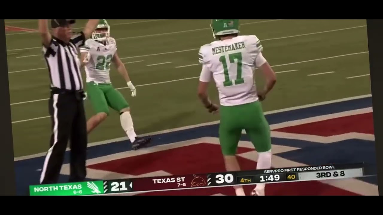 Drew Mestemaker has a huge rumble down the sideline for a touchdown ...