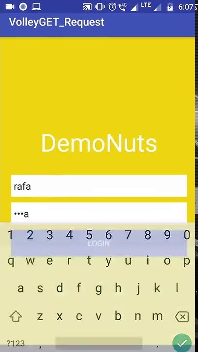 Android Volley GET request with parameters json - YouTube
