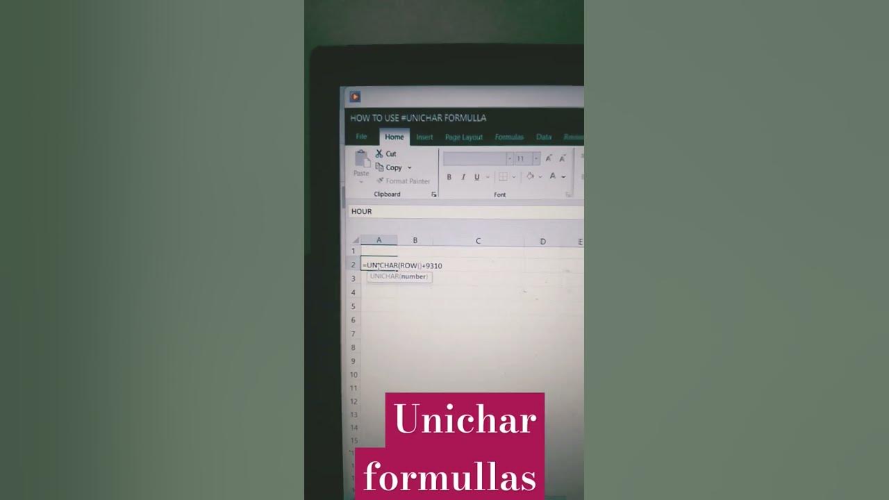 Questions Unichar Formula Code Symbols In Excel Exceltutorial Excel Exceltips Unichar Youtube