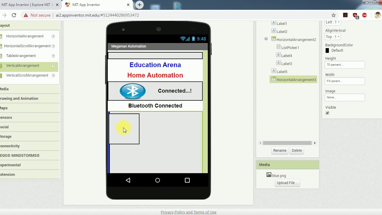 Home Automation App making using MIT app Inventor part:1. - YouTube