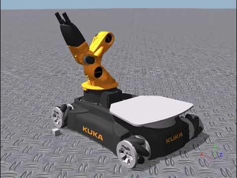 KUKA youBot in Webots Robot Simulator - YouTube