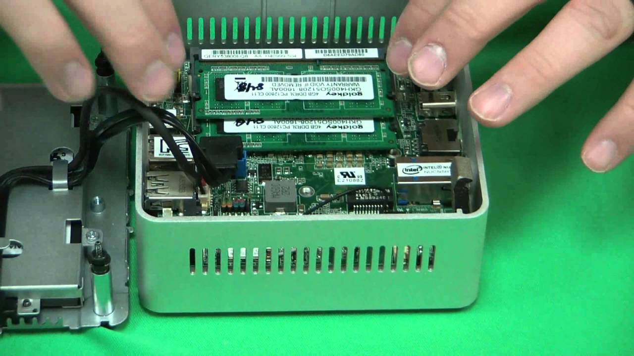 How to Remove and Install RAM in the PowerSpec NUC1 - YouTube