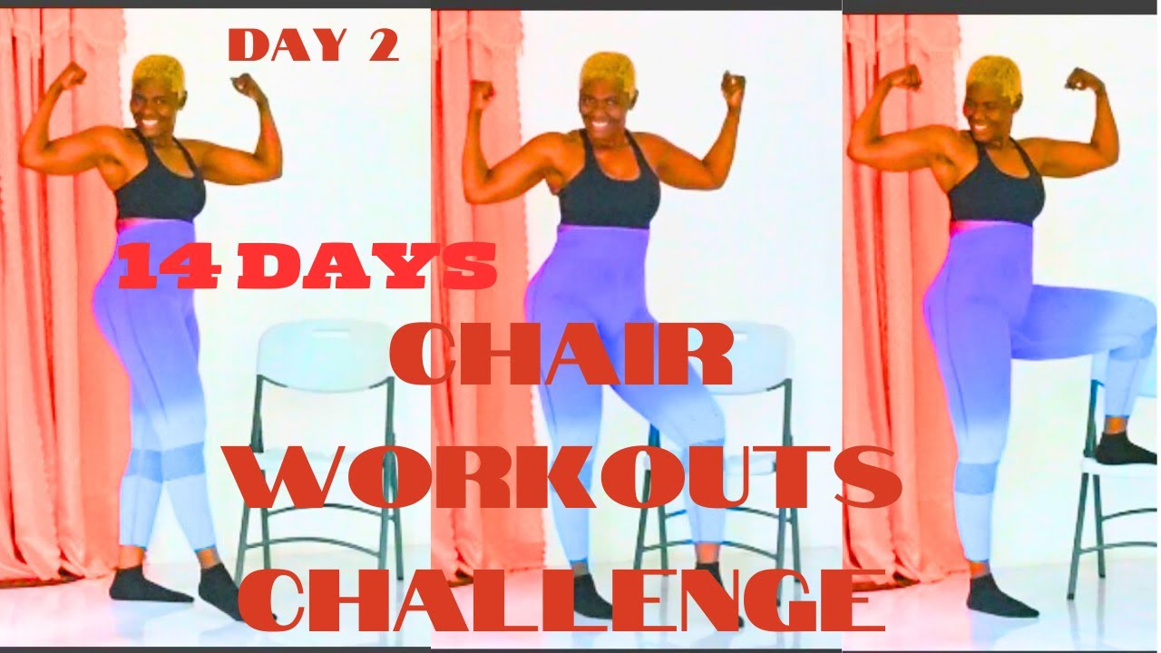14 Days chair challenge workout #chairworkout - YouTube