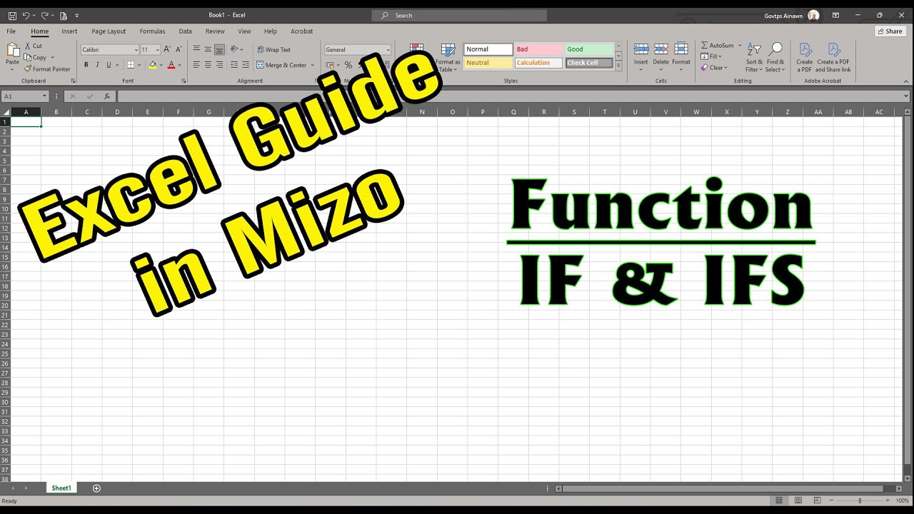 Excel Guide 5 - Function || IF/IFS - YouTube