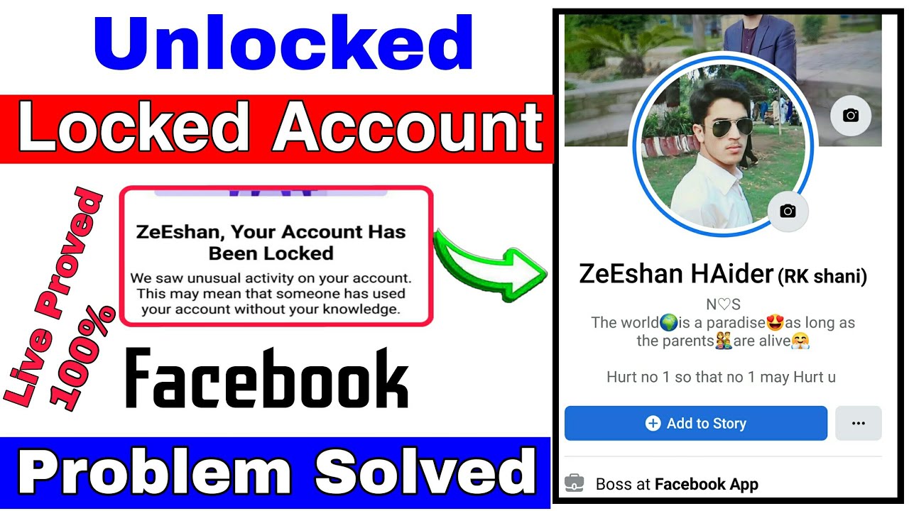 Your Account Has Been Locked | How to unlock Facebook locked account ...