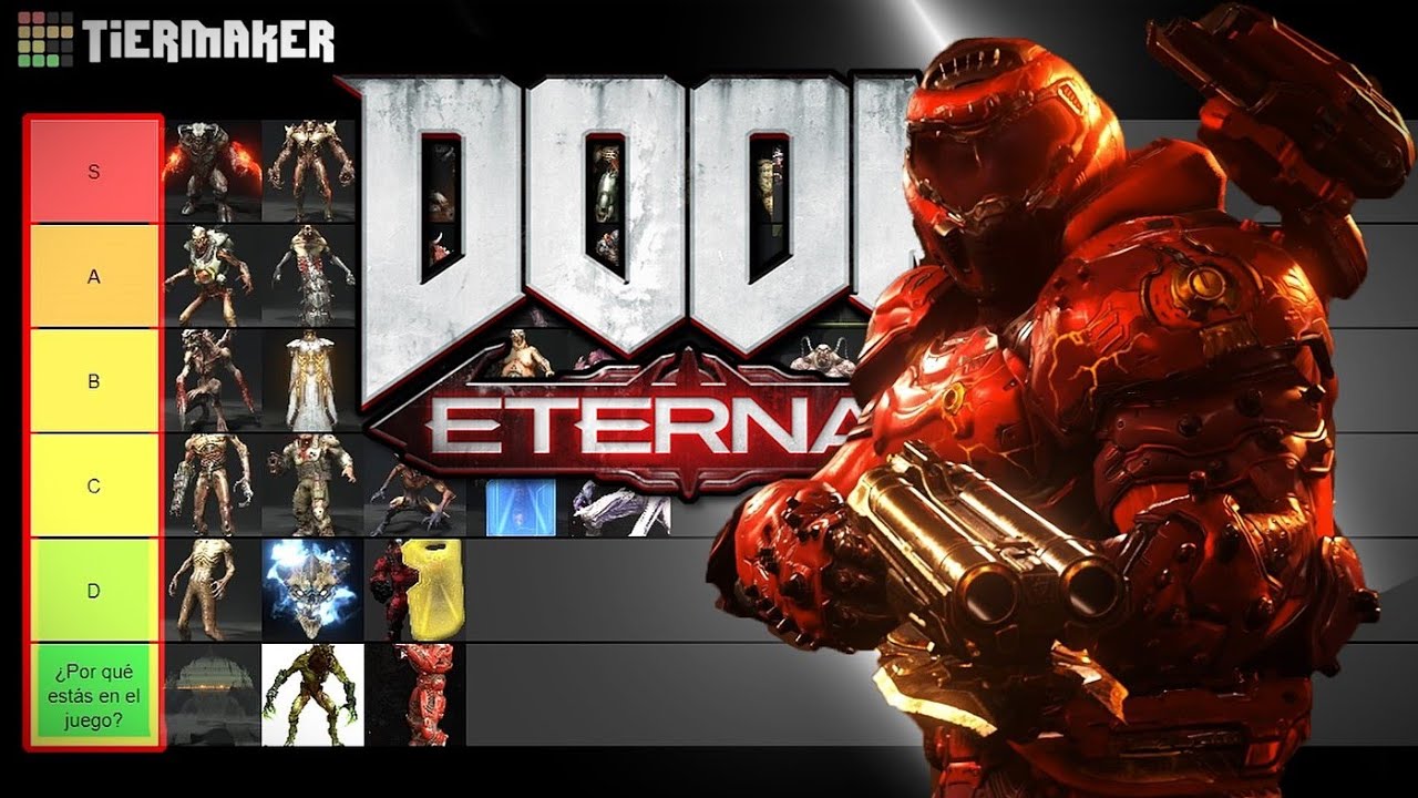 La TIER LIST de Doom Eternal DEFINITIVA - YouTube
