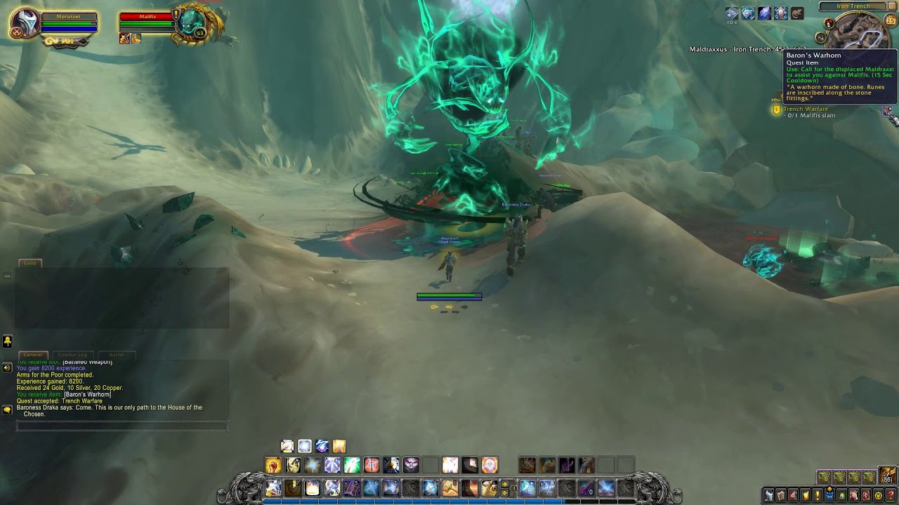 Shadowlands Quest 106: Trench Warfare (WoW, human, Paladin) - YouTube