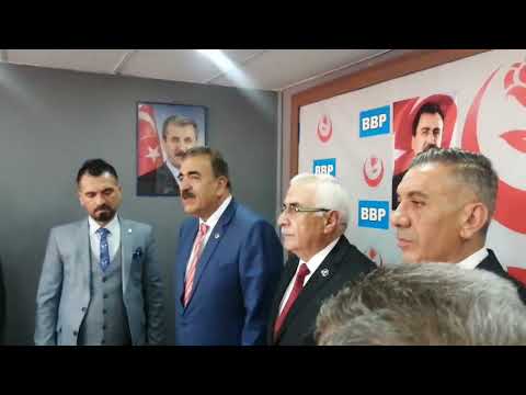 Büyük Birlik Partisi Kayseri İl Başkanı Murat Kelek mazbatasını aldı