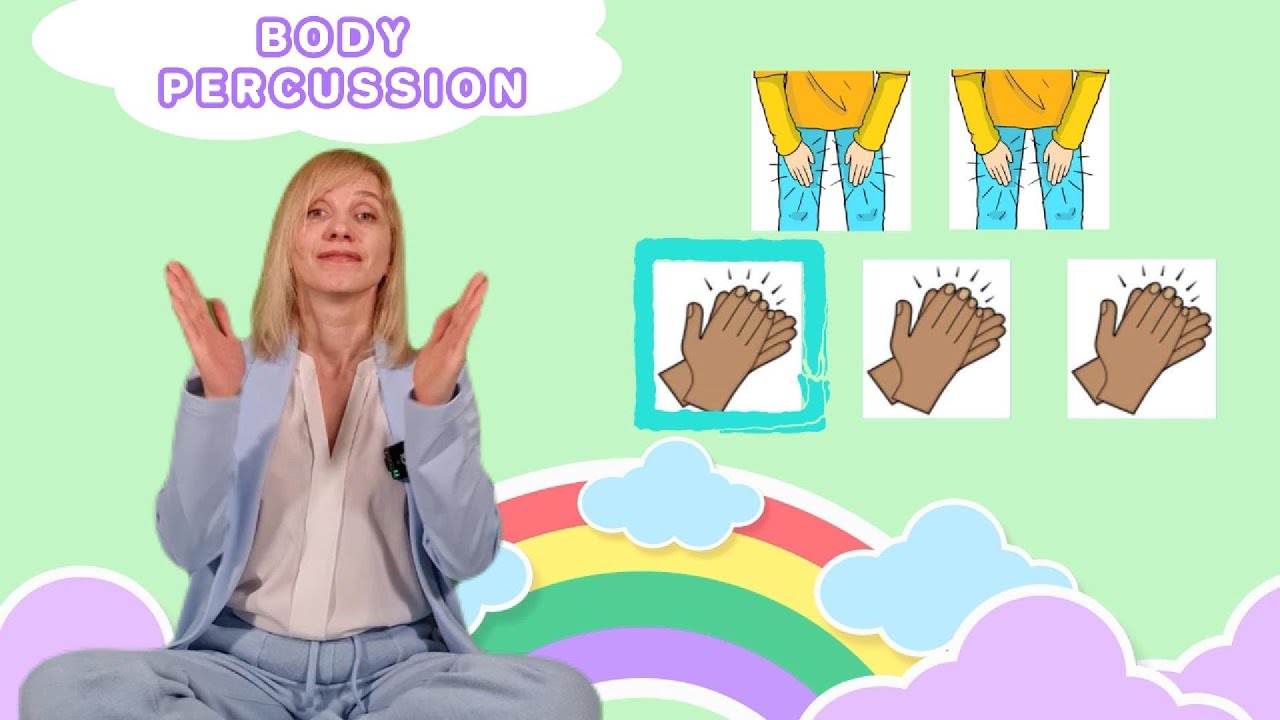 Ритмічна гра під музику з картками (Body Percussion) - YouTube