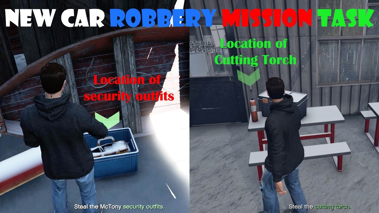 Location of Security Outfits and Cutting Torch in GTA 5 Online | Chop ...