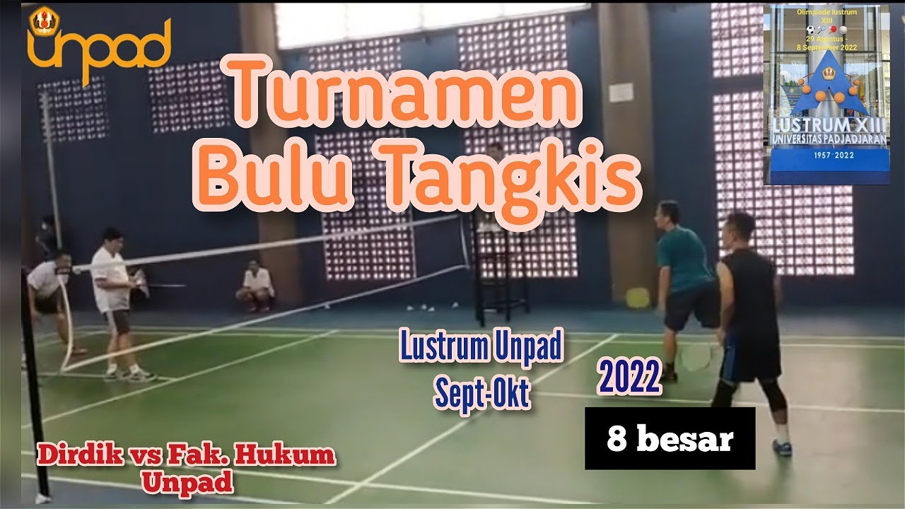Pertandingan Bulu Tangkis di Lustrum Unpad : Direktorat Pendidikan vs ...