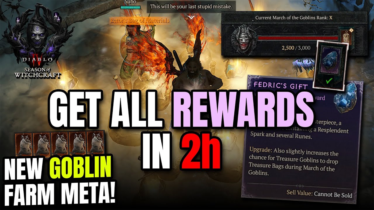 NEW GOBLIN FARM META GET ALL REWARDS in 2h EZ Diablo 4 - YouTube