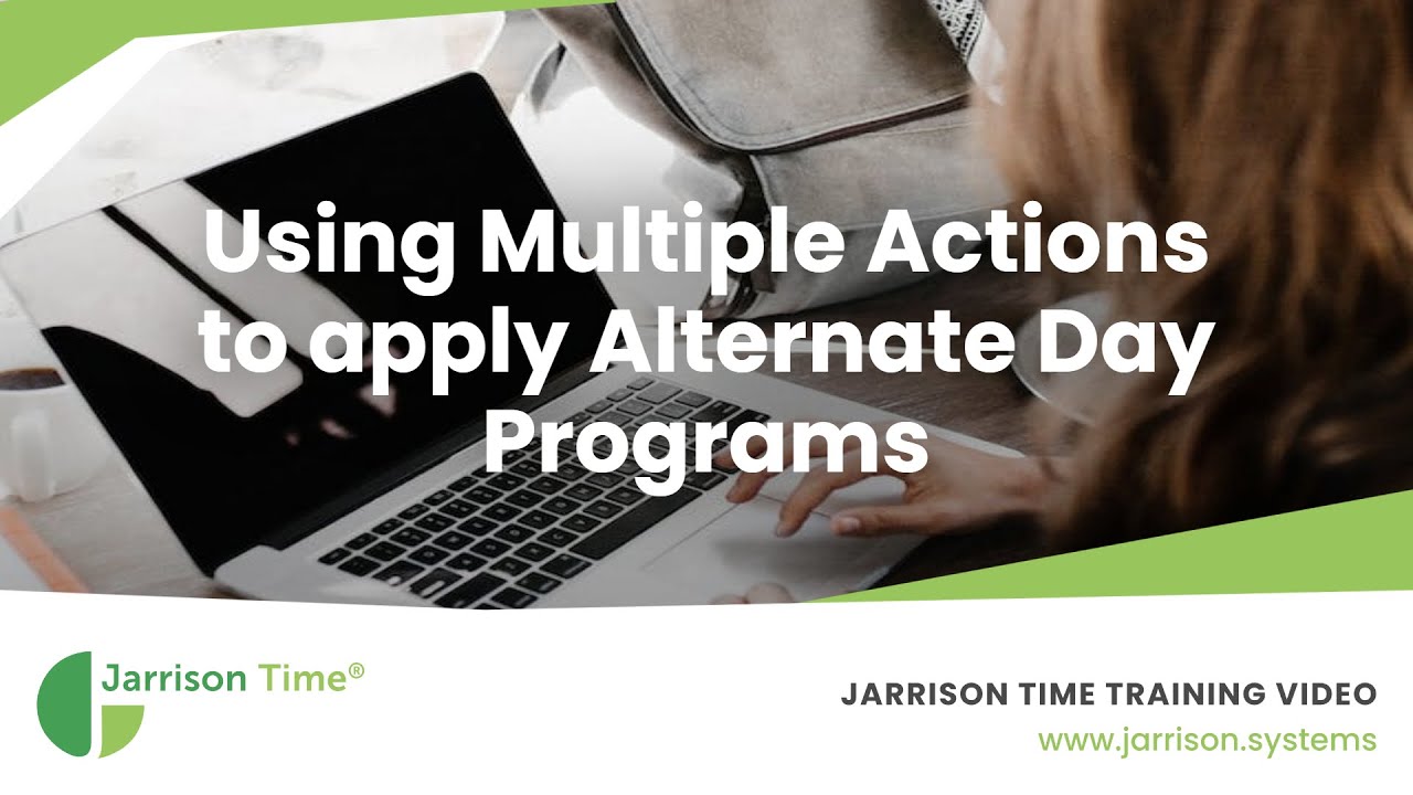 Using Multiple Actions to apply Alternate Day Programs - YouTube