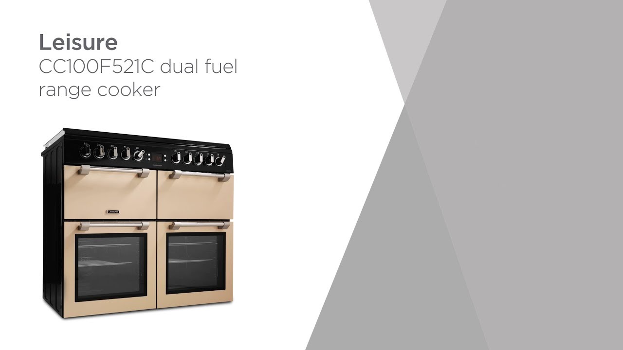 Leisure Chefmaster CC100F521C Range Cooker - Cream & Black | Product ...