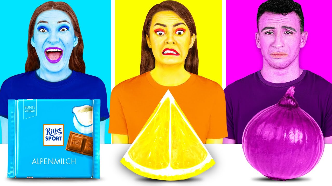 Food of The Same Colors Challenge #1 by RaPaPa Challenge - YouTube